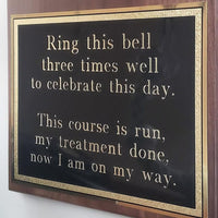 7 Inch Diameter Polished Brass Cancer Medallion Plaque Bell – BrassBell