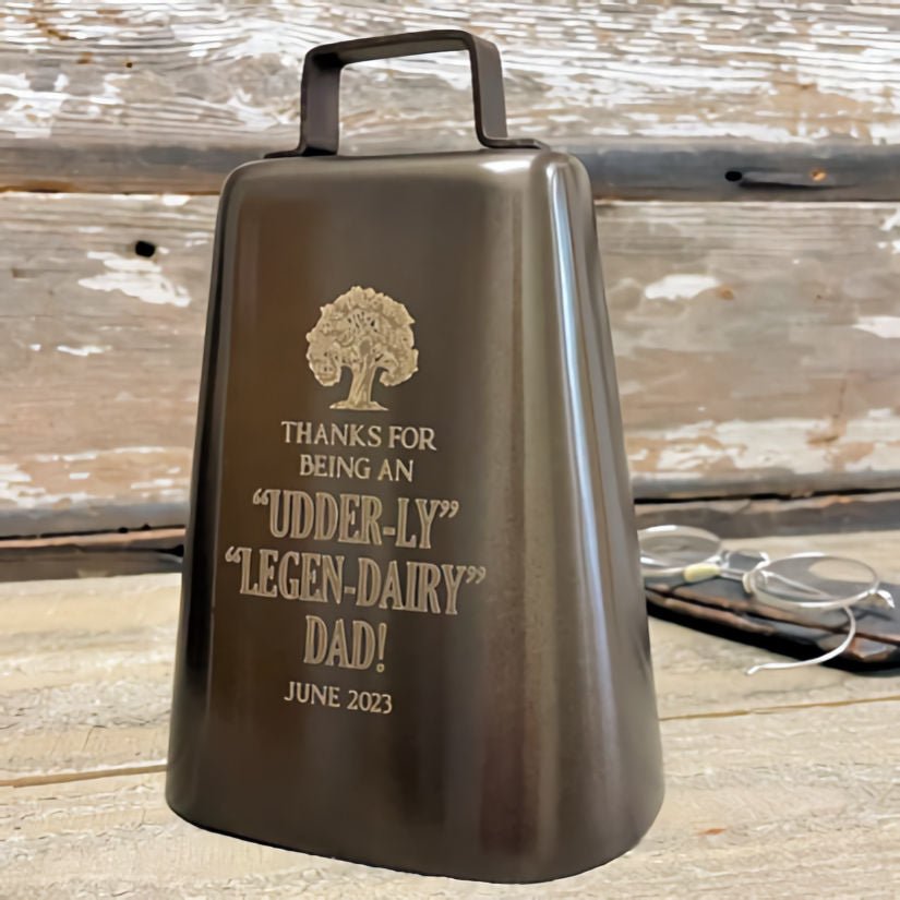 Extra Large Engravable Antiqued Brass Cowbell – BrassBell