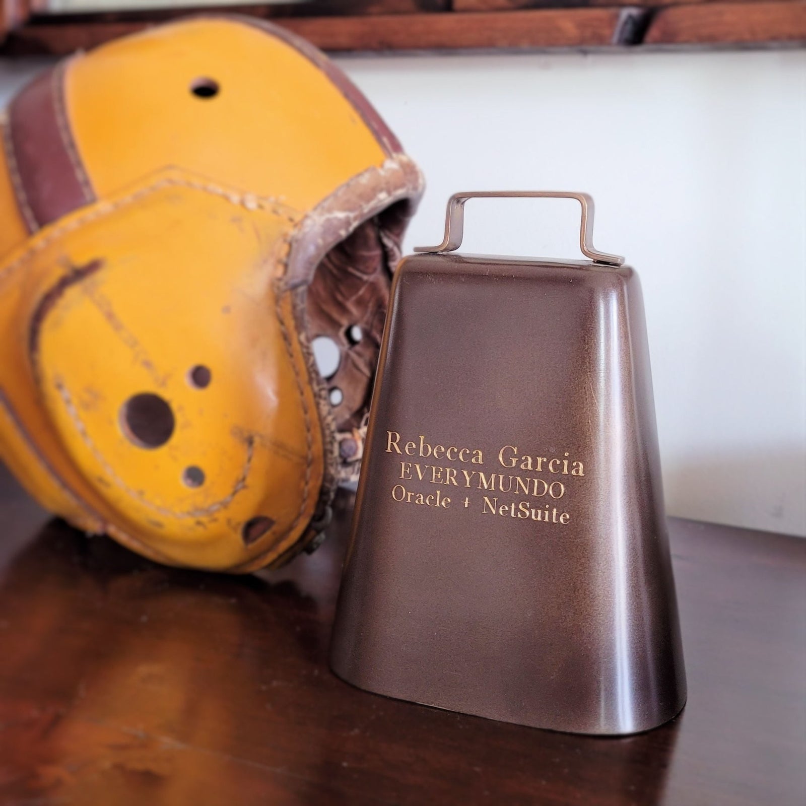 Large Engravable Antiqued Brass Cowbell – BrassBell